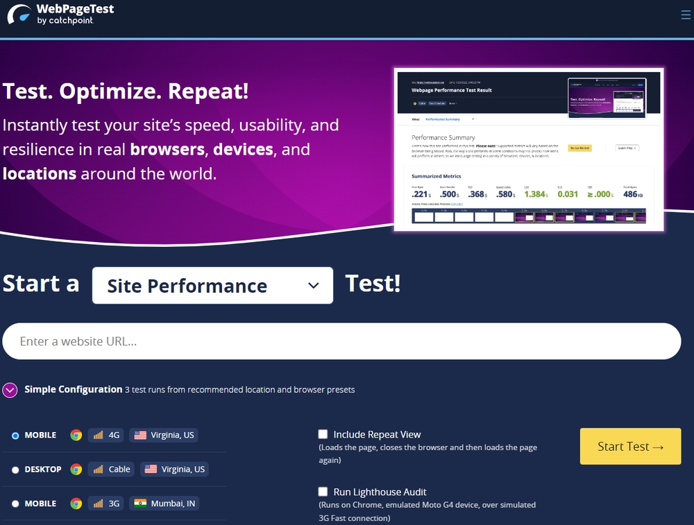 WebPageTest & 14+ Website Speed Test Sites Like Webpagetest.org