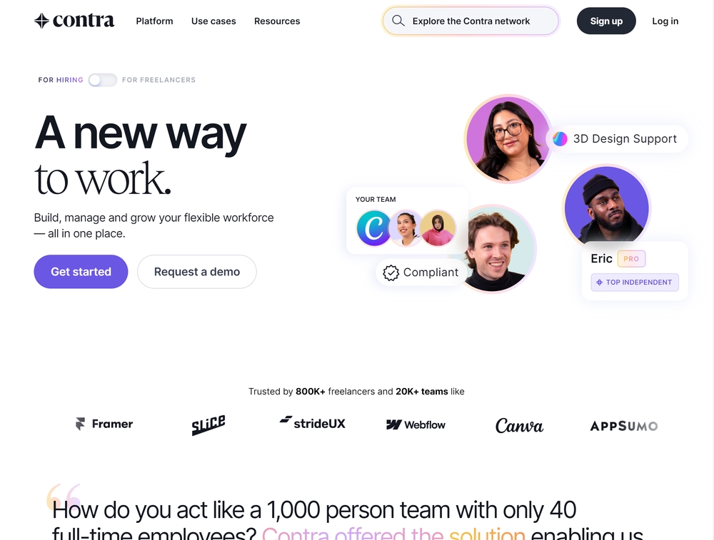 Contra & 29+ Freelancing for Hire Websites Sites Like Contra.com