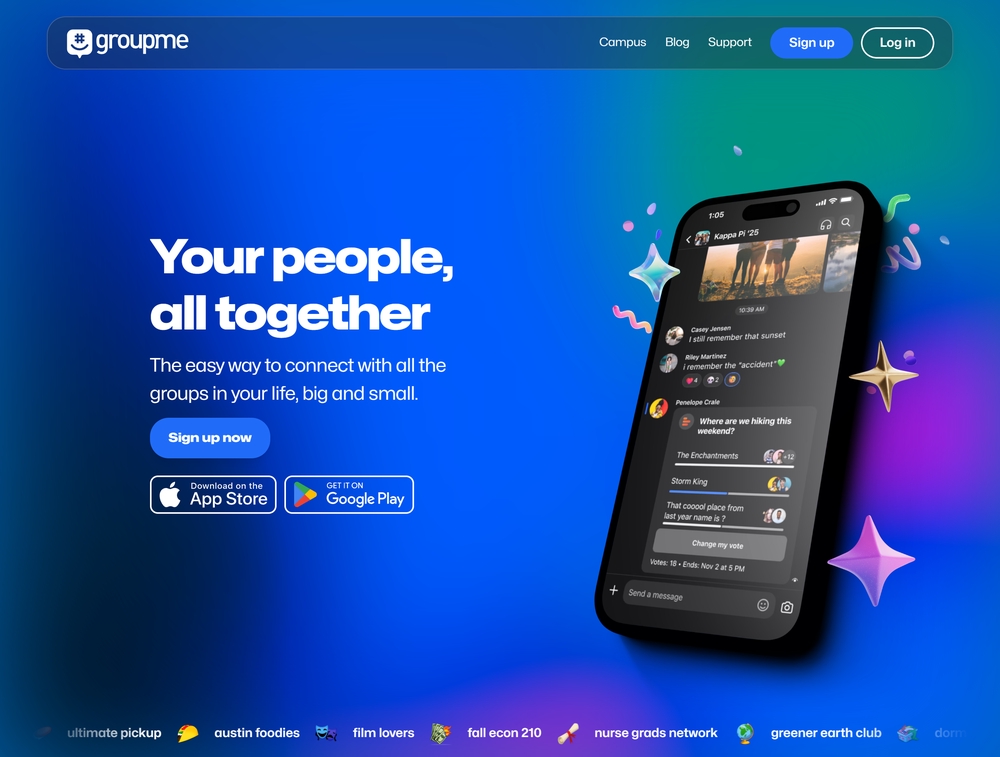 GroupMe & 13+ Chat Solutions Sites Like Groupme.com