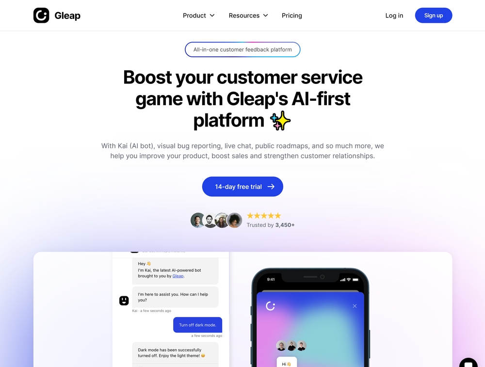 Gleap And 14 Live Chat Software Sites Like