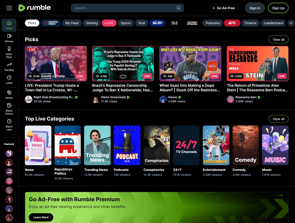 Rumble & 10+ Video Hosting Sites Like Rumble.com