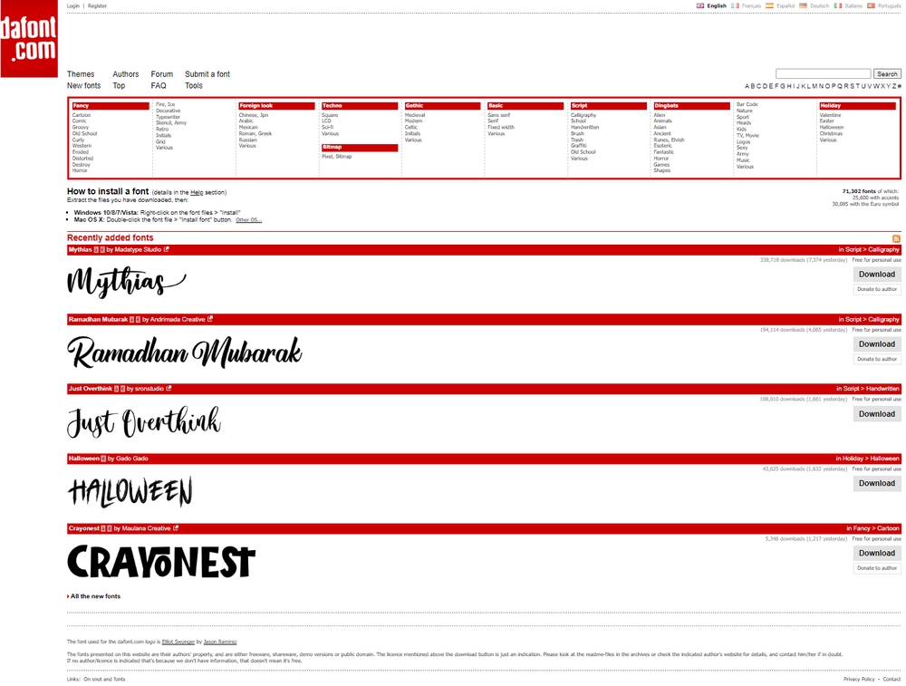 DaFont & 7+ Font Tools Sites Like Dafont.com