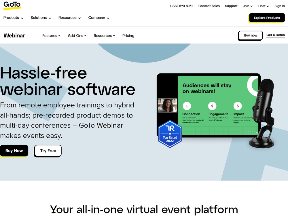 GoToWebinar & 13+ Webinar Software Sites Like Goto.com/webinar