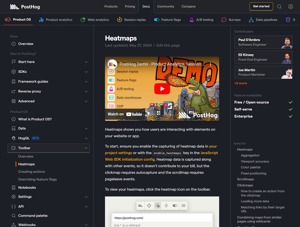 PostHog Heatmaps & 10+ Heatmap Tools Sites Like Posthog.com/docs ...