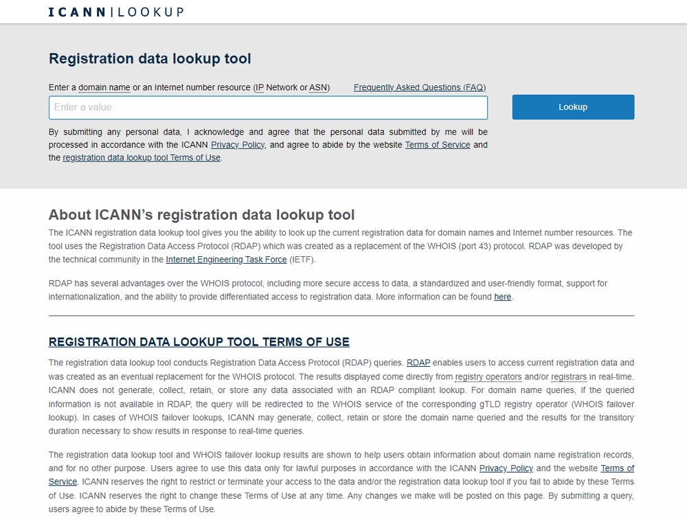 ICANN Whois & 7+ Whois Lookup Tools Sites Like Lookup.icann.org/