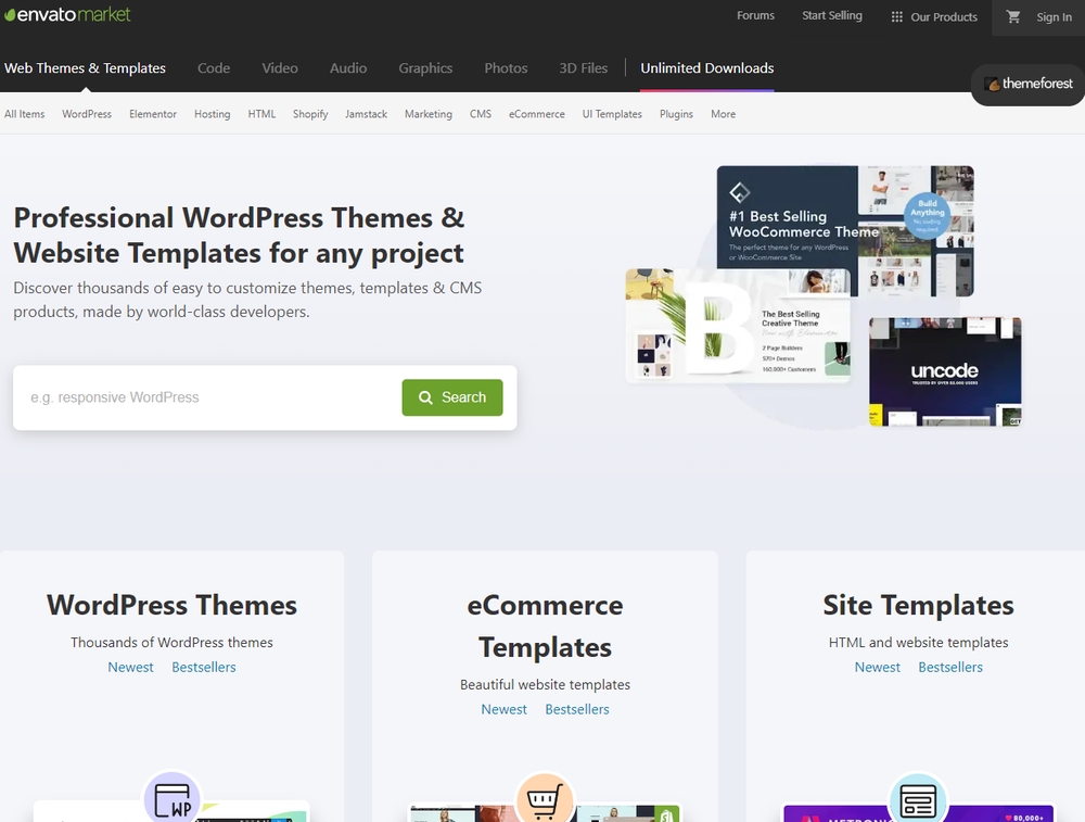 ThemeForest & 11+ Website Templates Sites Like Themeforest.net