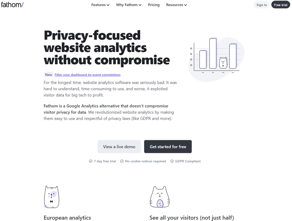 Fathom & 23+ Website Analytics Tools Sites Like Usefathom.com/