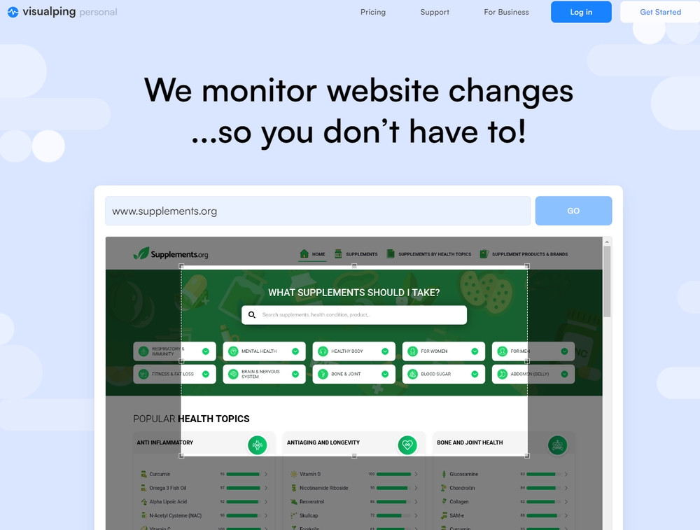 VisualPing & 15+ Monitoring & Alert Tools Sites Like Visualping.io